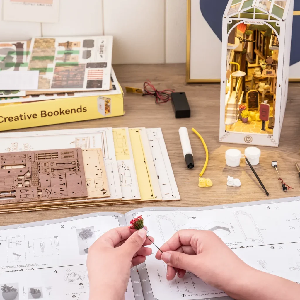 Sunshine Town - Riveting DIY Book Nook Shelf Insert - Zenkrafts